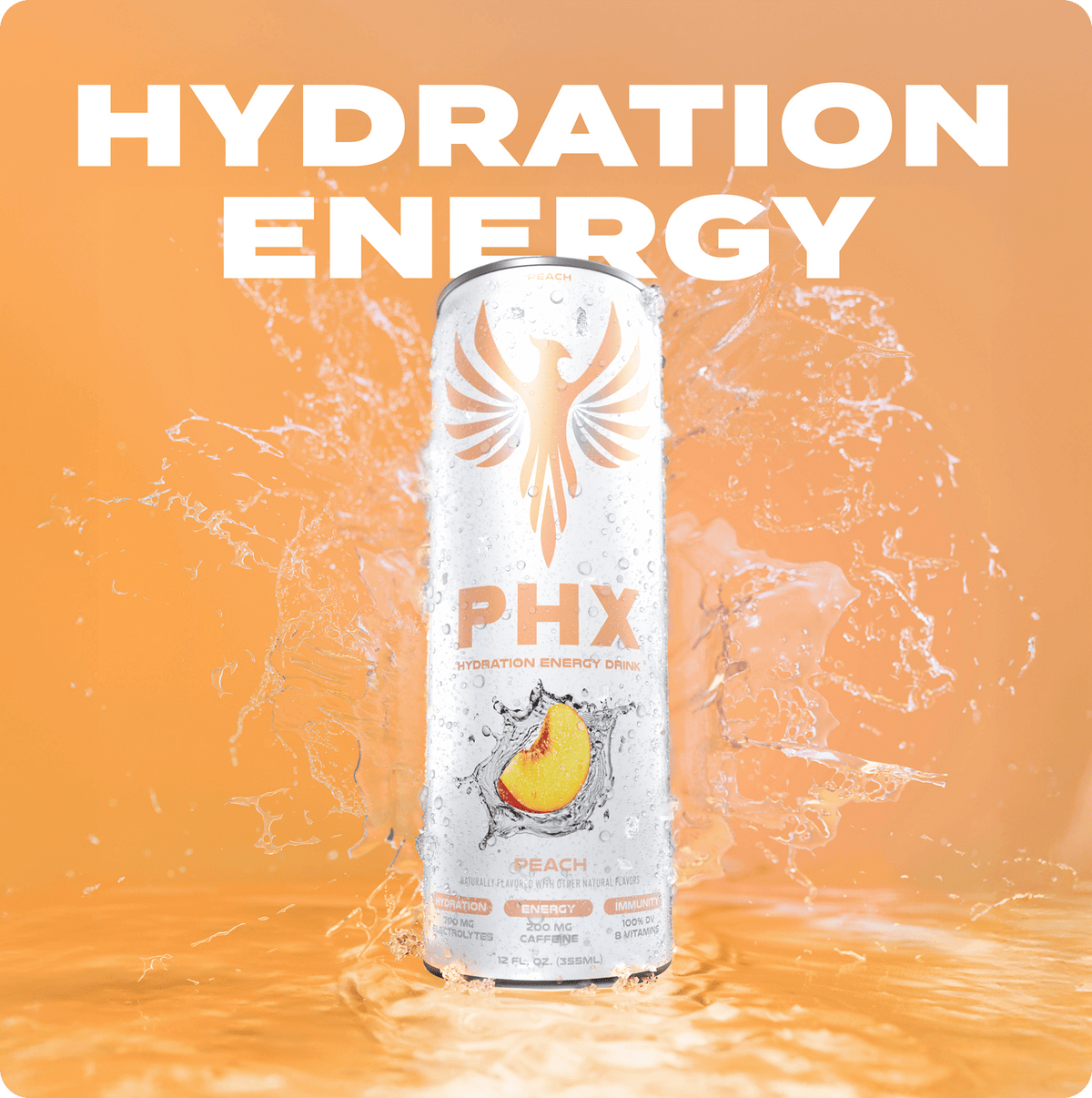PHX Hydration Energy - Peach – PHX Hydration Energy Drink