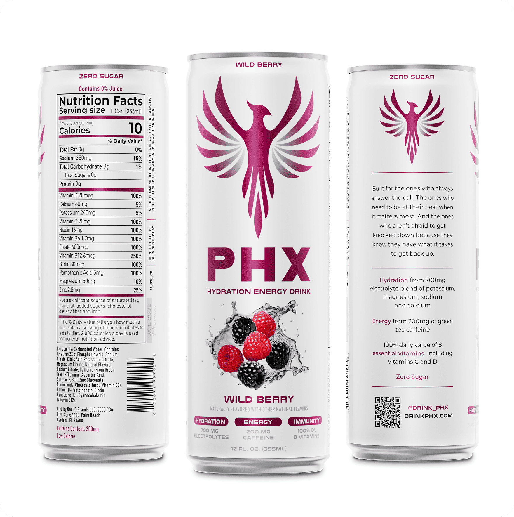PHX Hydration Energy - Wild Berry – PHX Hydration Energy Drink