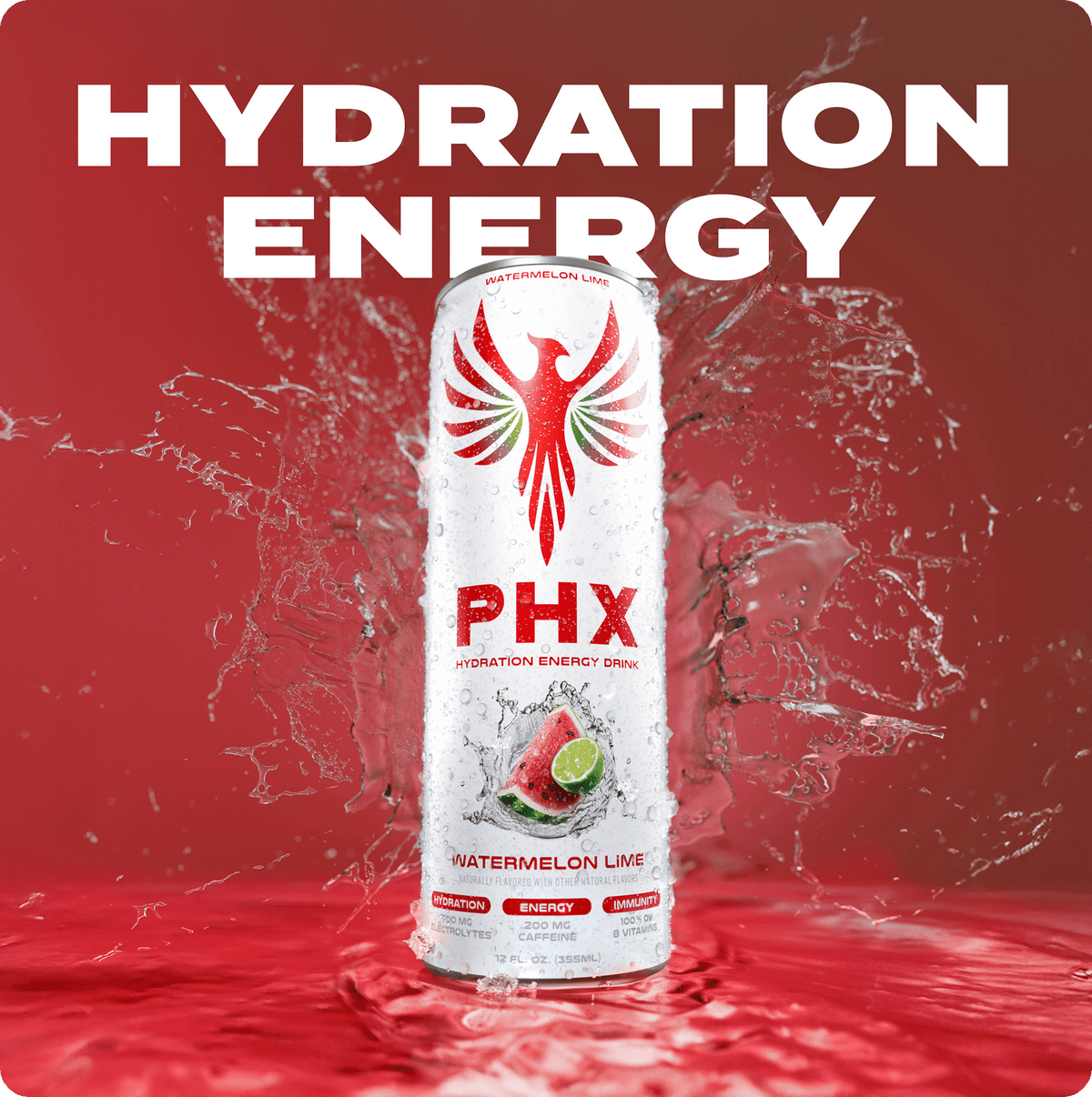 PHX Hydration Energy - Watermelon Lime – PHX Hydration Energy Drink